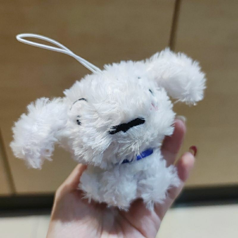 高品质正版毛毛蜡笔小新小白娃娃公仔玩偶 crayon shin chan shiro softoy plushie patung ...