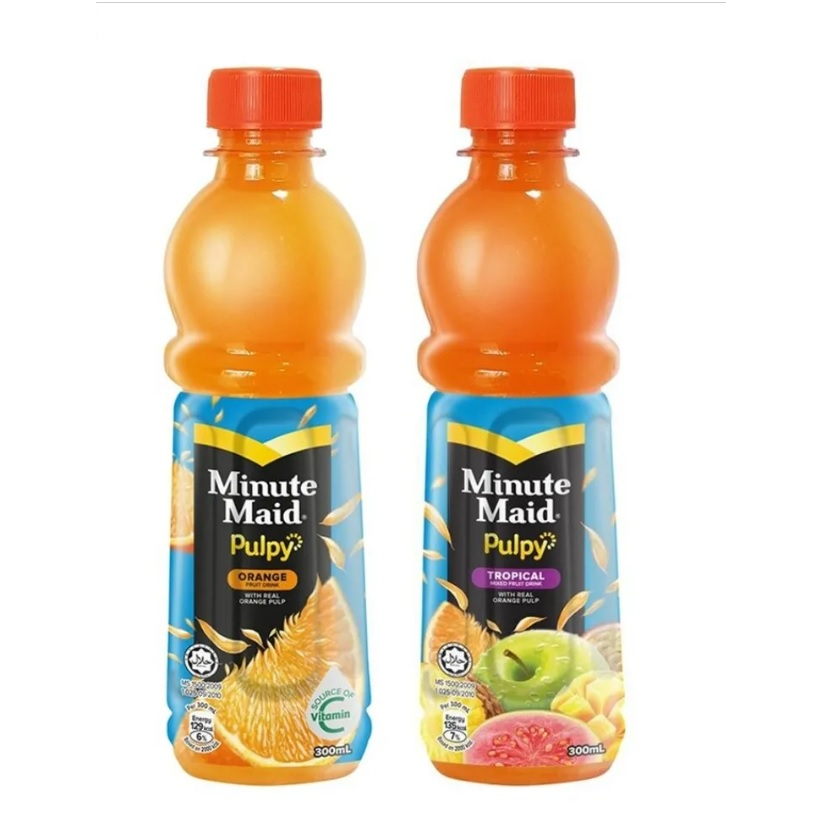 MINUTE MAID Pulpy Orange / Pulpy Tropical 300ml | Shopee Malaysia