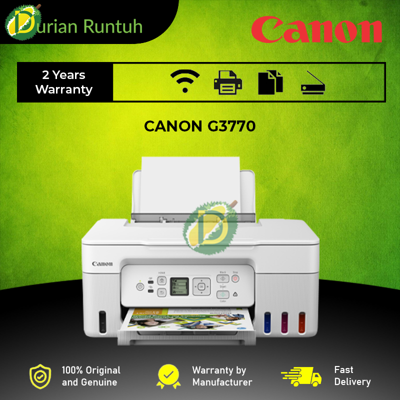 Canon Pixma G3020 G3730 G3770 Wireless All-In-One Ink Tank Printer ...