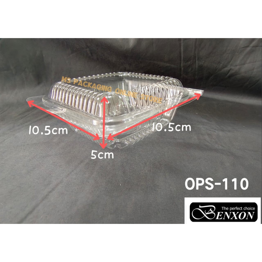 OPS - 110 - BENXON Plastic Tray [ 100pcs± ] Bakery Disposable Plastic ...