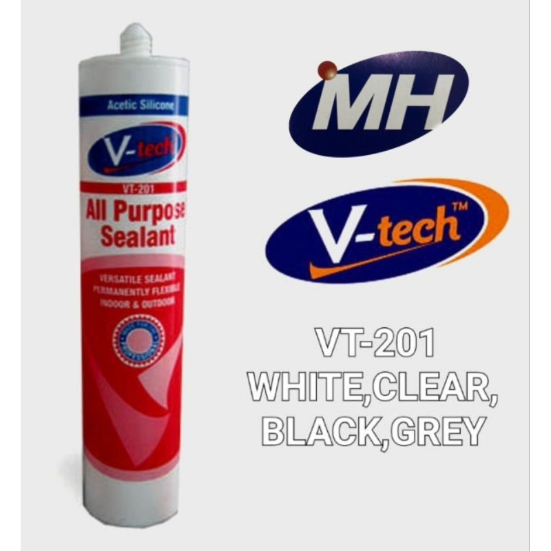 V-TECH VT-201 ALL PURPOSE SILICONE SEALANT | Shopee Malaysia