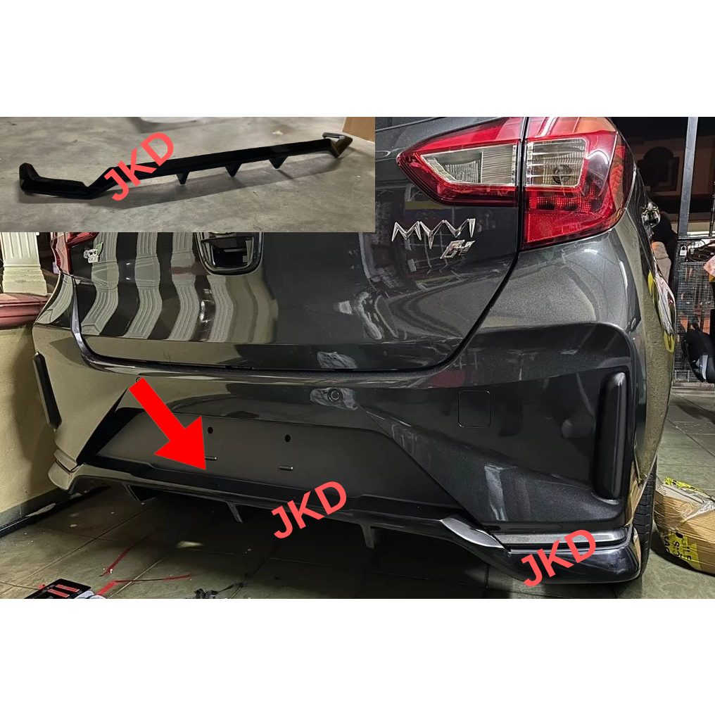 REAR DIFFUSER MYVI 2022 V1 PP ORI MATERIAL GEN 3 FACELIFT 2022 REAR ...