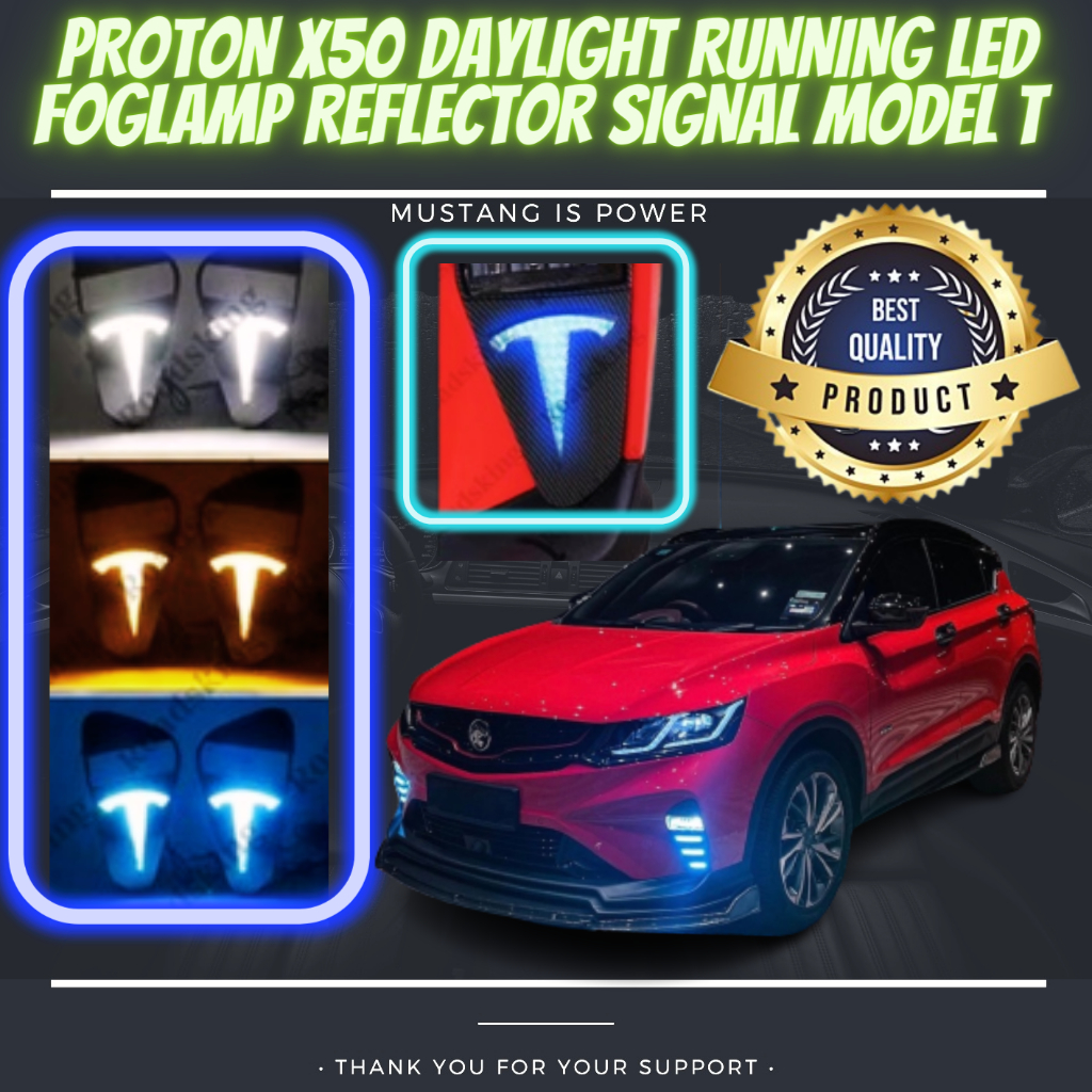 PROTON X50 DAYLIGHT RUNNING LED FOGLAMP REFLECTOR SIGNAL MODEL T 2PCS ...