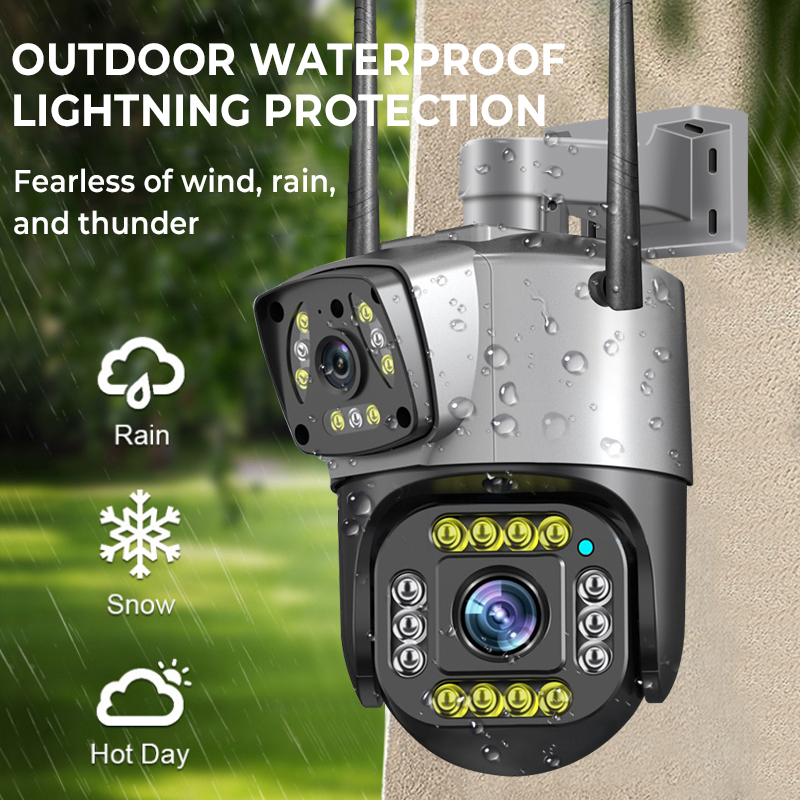 South Ocean Dual Lens 8MP CCTV Wireless Outdoor Waterproof WiFi Camera ...