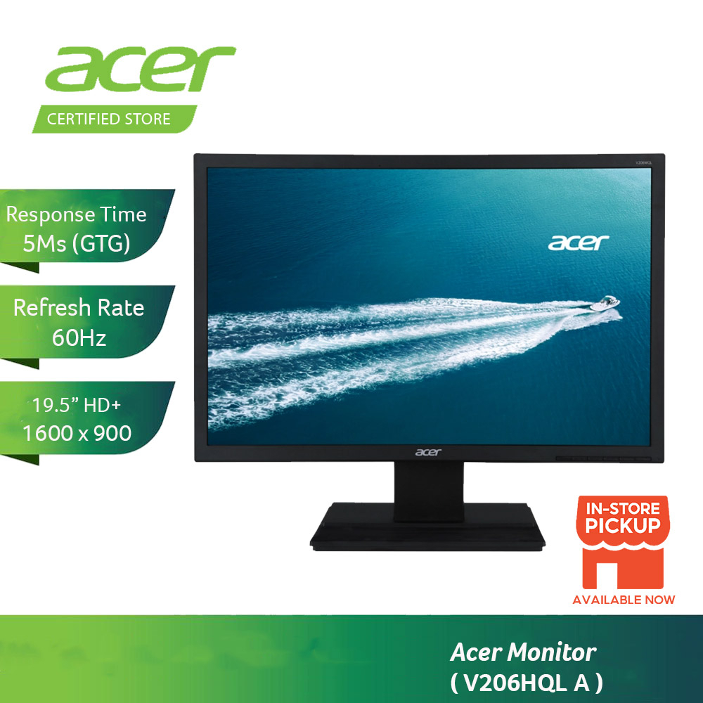 ACER V206HQL / V206HQLA 19.5" HD+ WIDESCREEN MONITOR | Shopee Malaysia