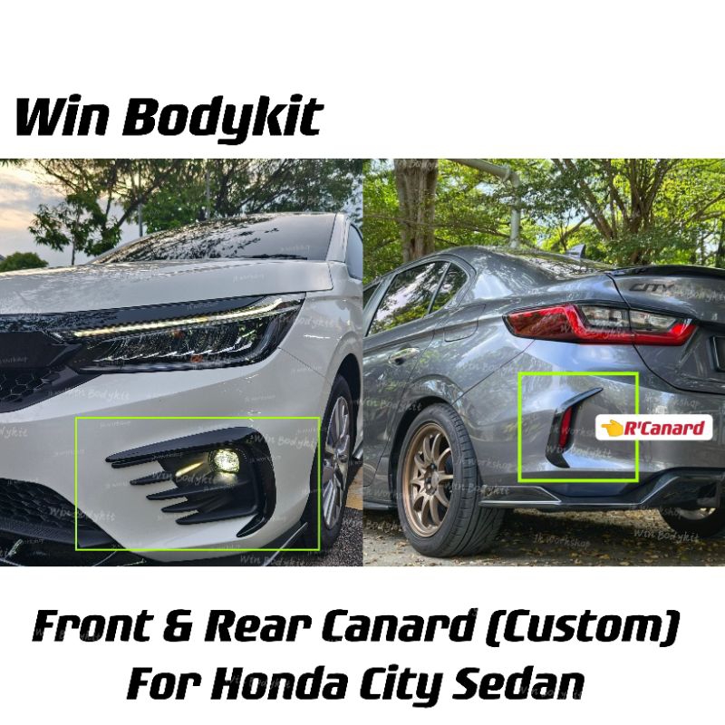 Front & Rear Canard Honda City Gn2(Sedan& Hatchback) | Shopee Malaysia