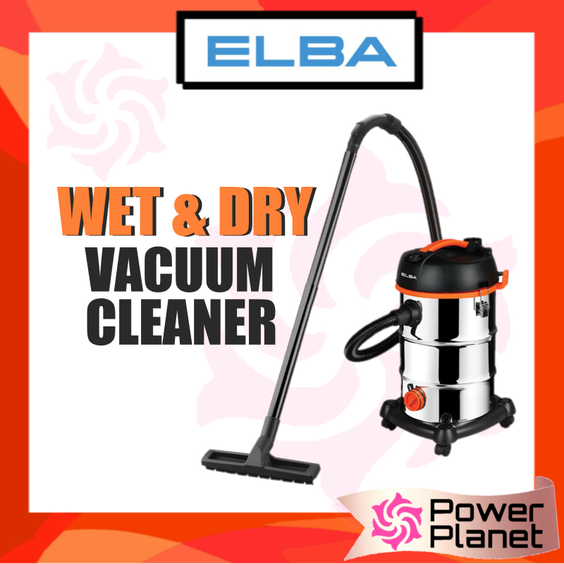 Elba Wet & Dry Vacuum Cleaner EVC-H1231(SS) HEPA Filter , Air Blowing Function (30L/1200W ...