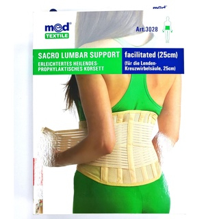 Med Textile Sacro Lumbar Support Facilitated (25 cm) (S-M) | Shopee ...
