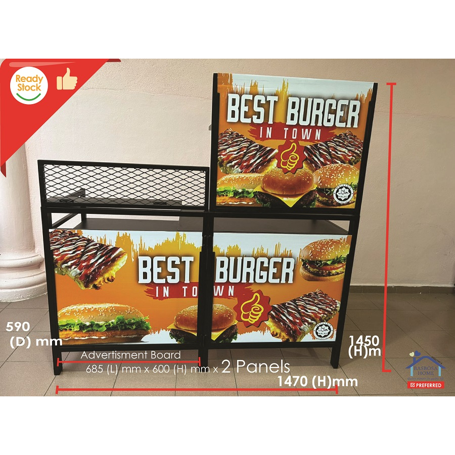 ️ Premium Portable ~ Foldable Hamburger Stand ️ - READY STOCK | Shopee ...
