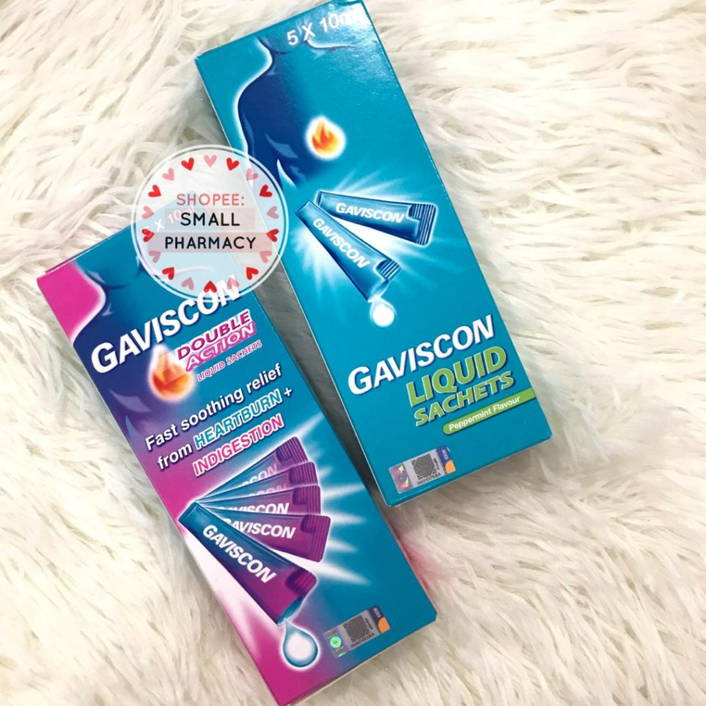 Gaviscon 10ml x 5 - Peppermint 981697/ Double Action Liquid Sachets ...