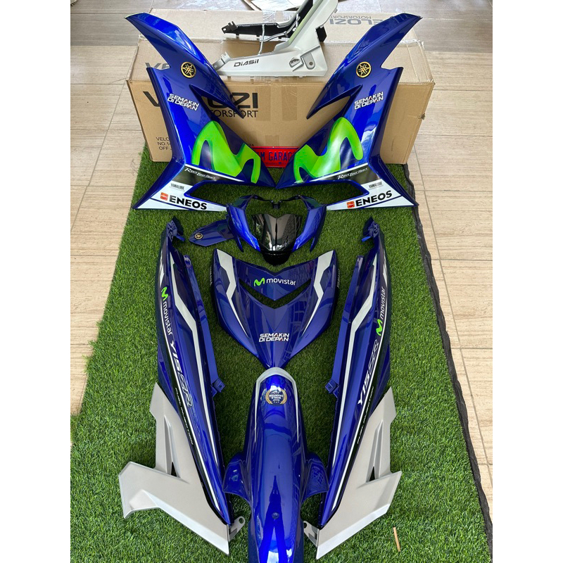 Body cover yamaha Y15 V1 V2 movistar hijau 2016 brand velozi boru ...
