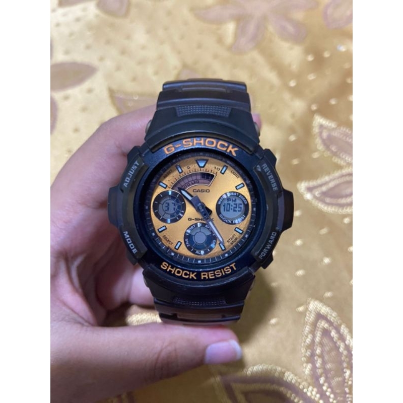 AW-591 TM CASIO G-SHOCK DUAL TIME QUARTZ MEN WATCH | Shopee Malaysia