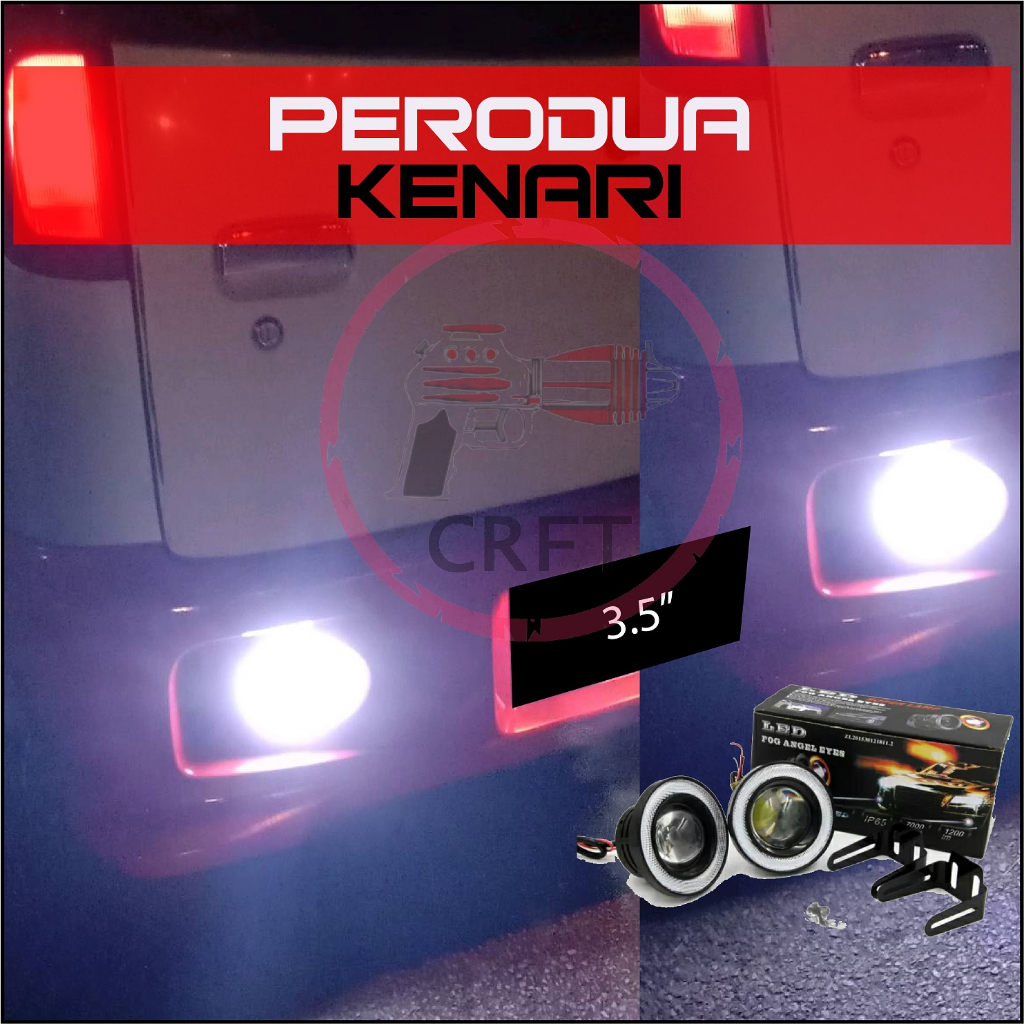 SC551 Perodua Kenari Lampu Sport Fog Lights Foglamp Fog Lamp Kereta ...