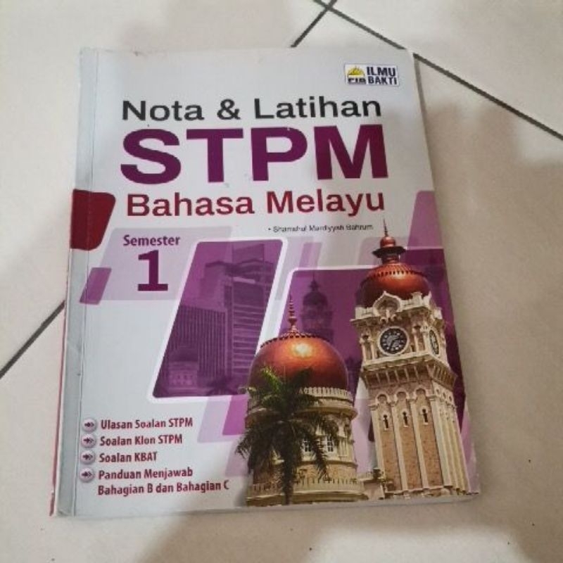 Buku STPM Nota & Latihan Bahasa Melayu Semester 1 - Terpakai | Shopee Malaysia
