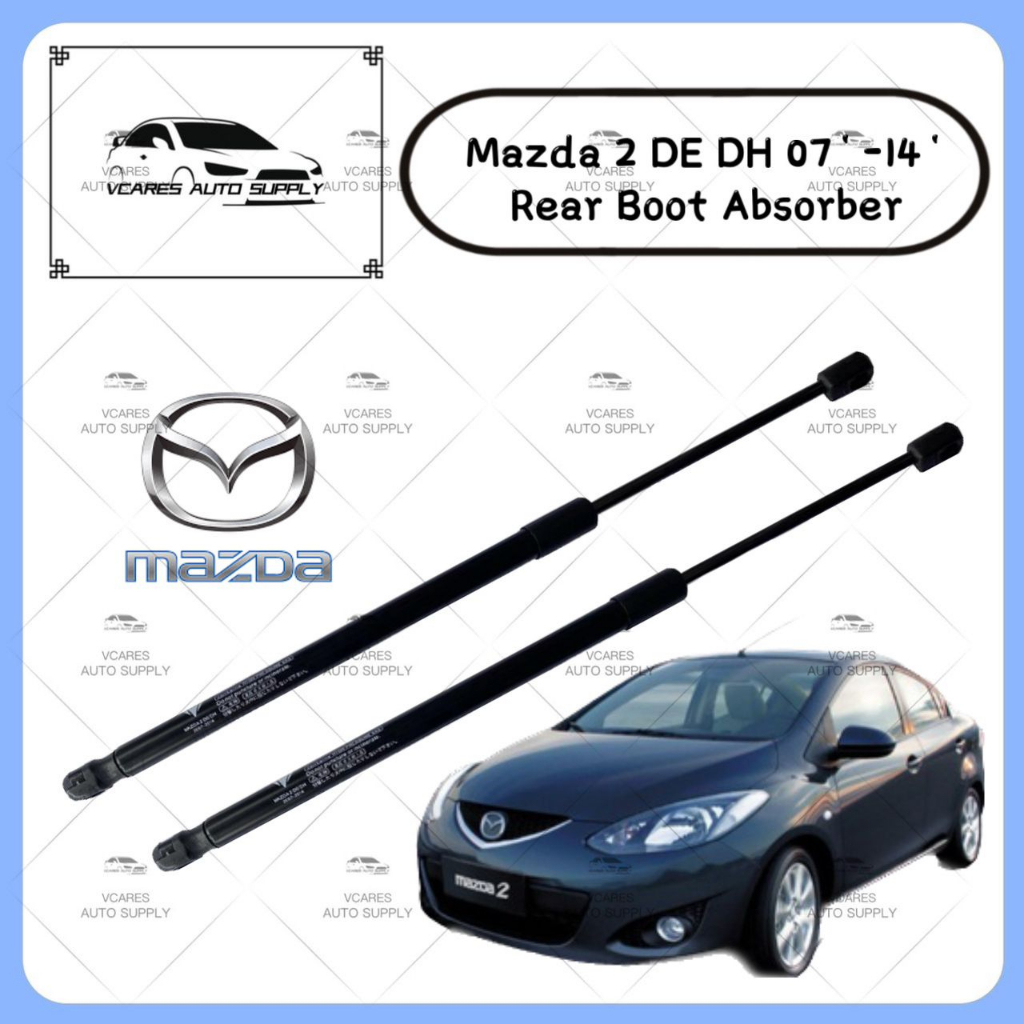 Mazda 2 DE DH Rear Bonnet Absorber Boot Absorber Damper Rear Boot Right ...