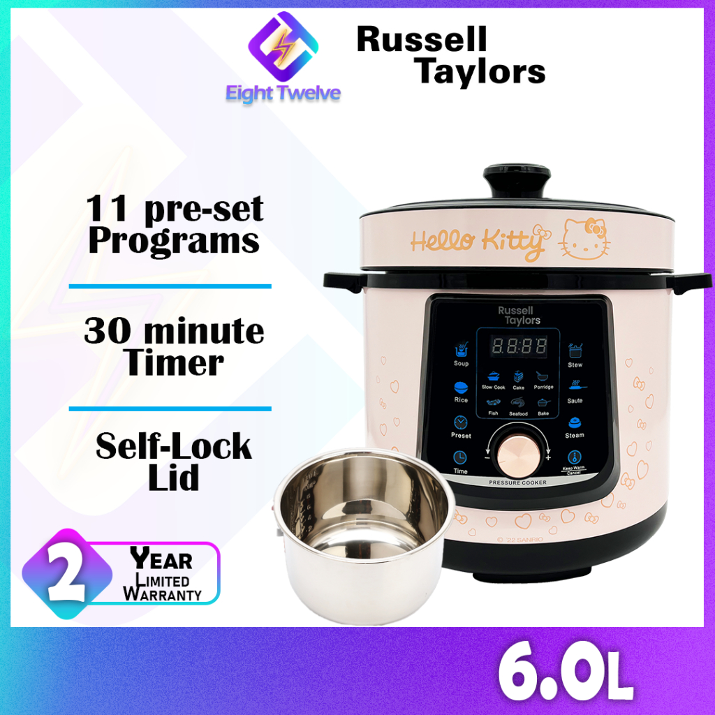 6L RUSSELL TAYLOR x Hello Kitty Pressure Cooker | Rice Cooker | D2-HK ...