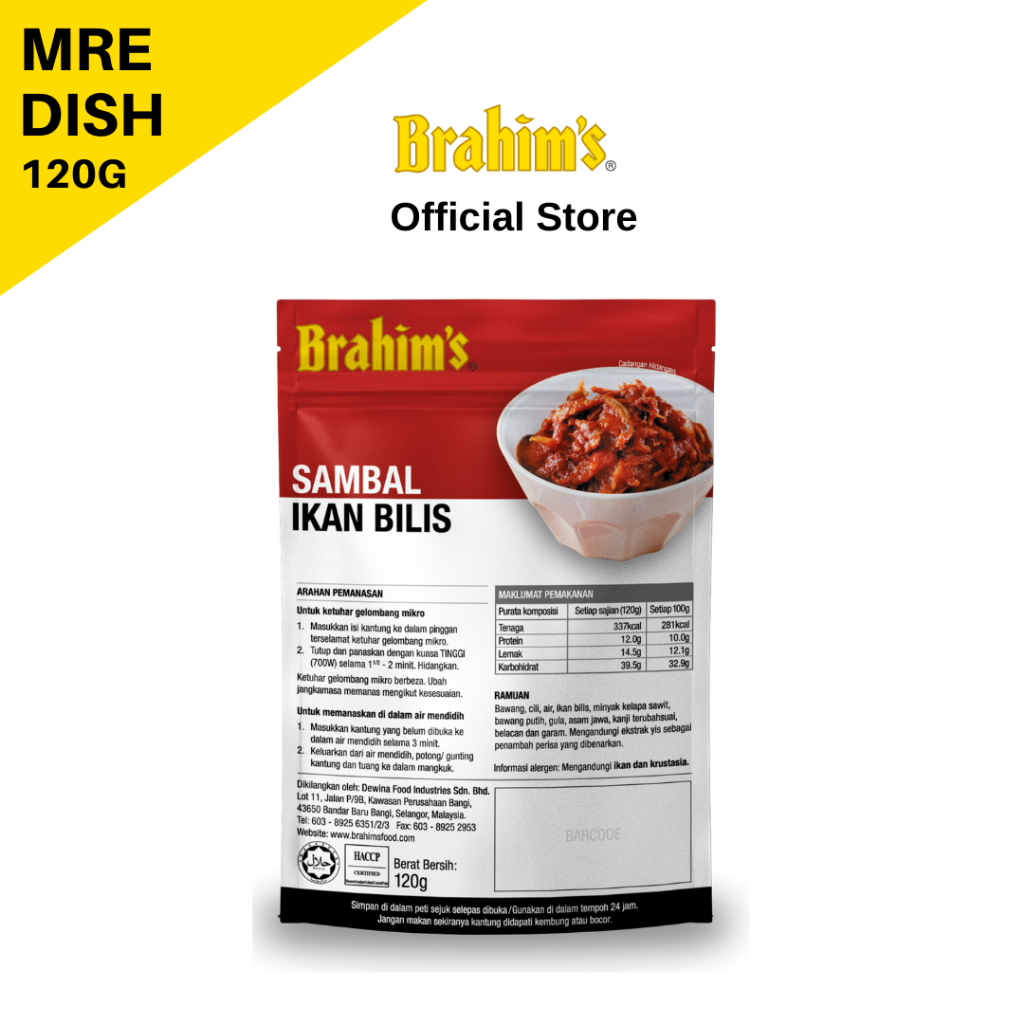 Brahim's Meal Ready to Eat 120g - Makanan Sedia di Makan | Shopee Malaysia