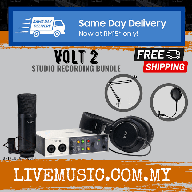 Universal Audio Volt 2 USB-C Audio Interface ( VOLT-2 / VOLT2 ...