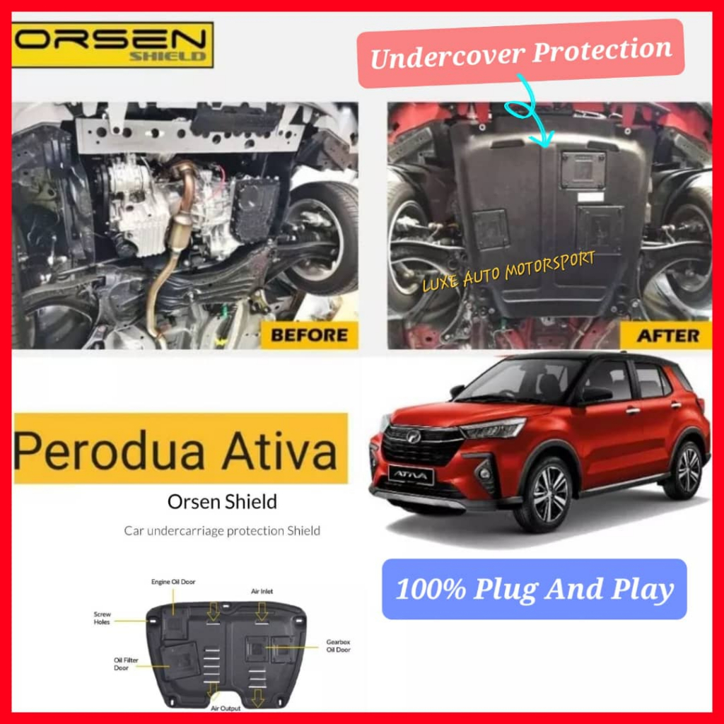 100% Ori Orsen Perodua Ativa Undercover Engine Shield Protection ...
