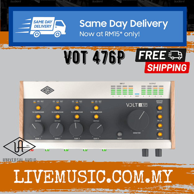 Universal Audio Volt 476P 4x4 USB Audio Interface ( Volt-476P / Volt476P ) | Shopee Malaysia
