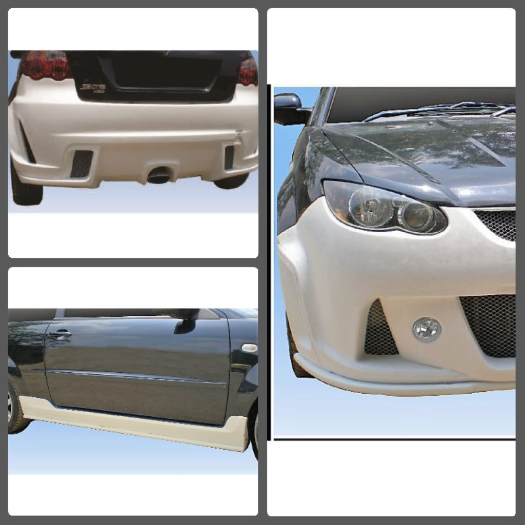 Proton Satria Neo R3 Body Kit Fiber Ready Stock | Shopee Malaysia