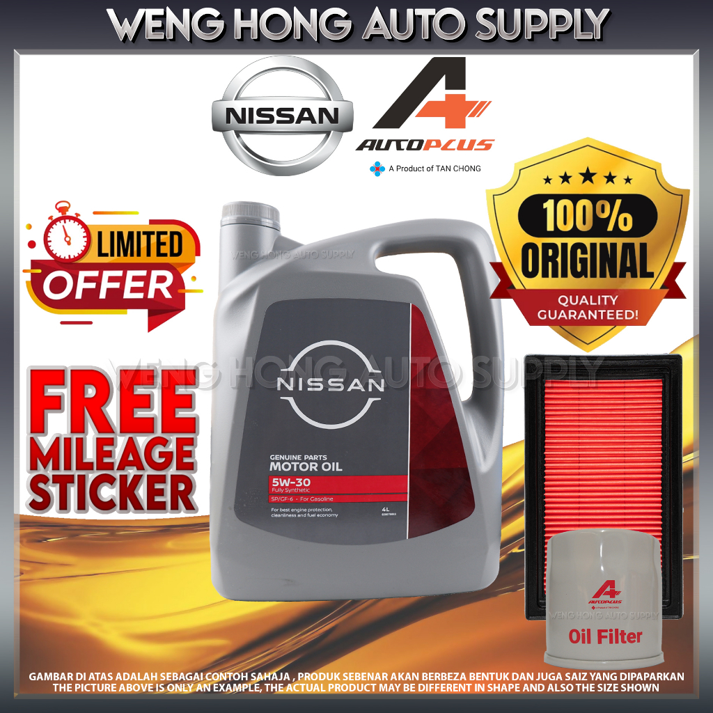Nissan Genuine Fully / Semi Synthetic 5W-30 Engine Oil With Autoplus ...
