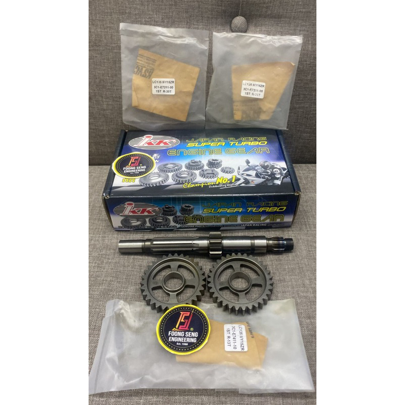 Y15 / LC135 LC 5S RACING GEAR MAIN SHAFT + GEAR 1 SATU 13/30T & 31T 14T -( 30T,31T,32T ) IKK ...