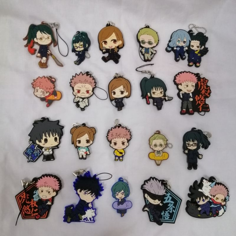 Jujutsu Kaisen BANDAI JAPAN RUBBER KEYCHAIN COLLECTION | Shopee Malaysia