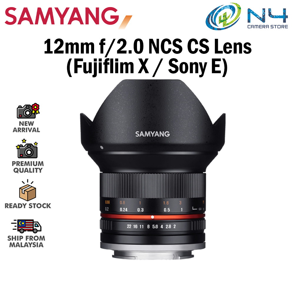 Samyang AF 12mm F2 Wide-Angle Prime Lens for Sony & Fujifilm APS-C ...