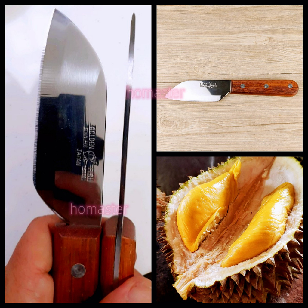 Durian Knife Stainless Steel Golden Fish/ Homchef Fruits Cut Kitchen ... Durian Knife Stainless Steel Golden Fish/ Homchef Fruits Cut Kitchen ...