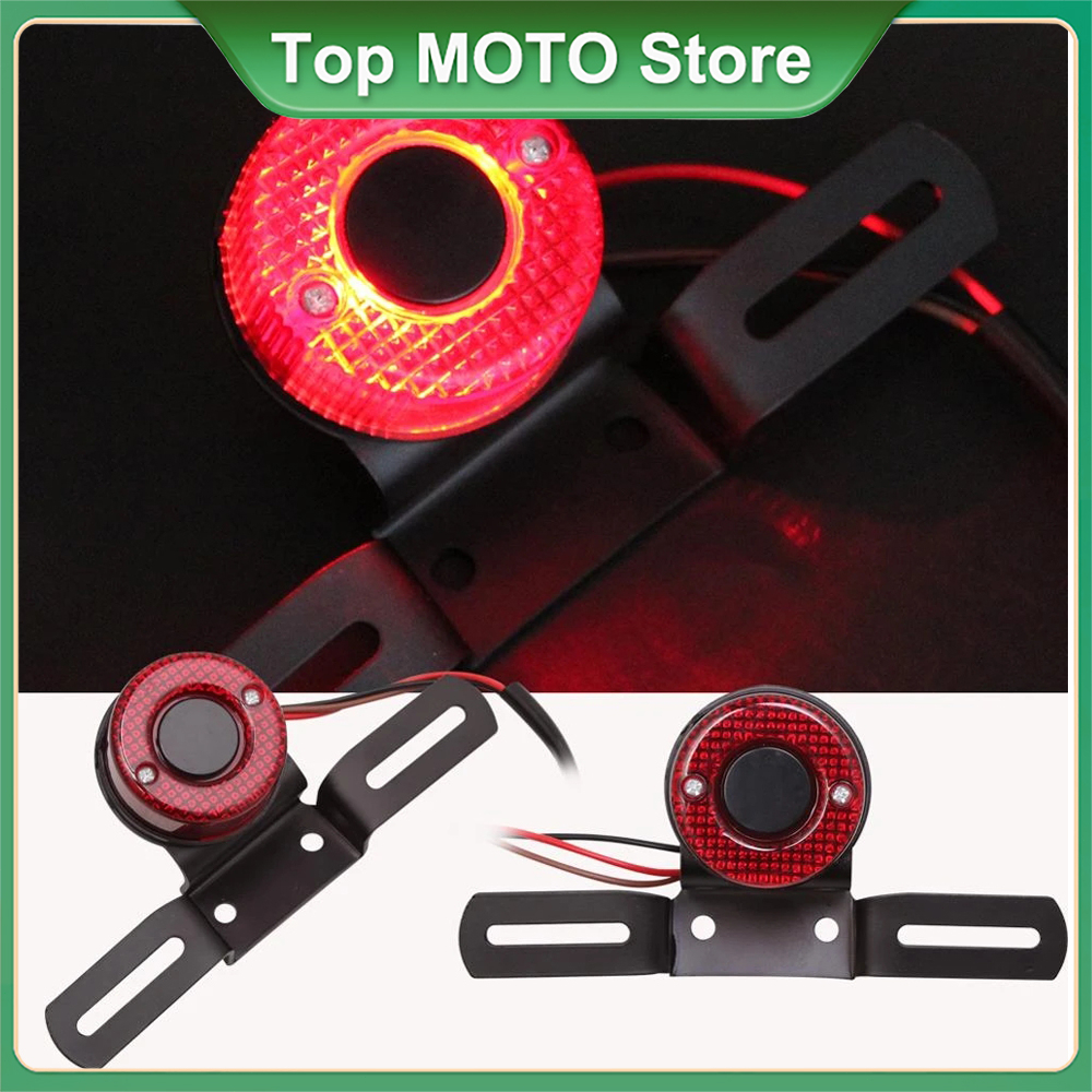 For Chopper Bobber LED Motorcycle Tail Brake Stop Light Moto Rear ...