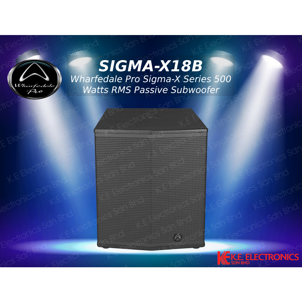 Wharfedale Pro Sigma-X Series SIGMA-X18B 500 Watts RMS 18" Passive ...