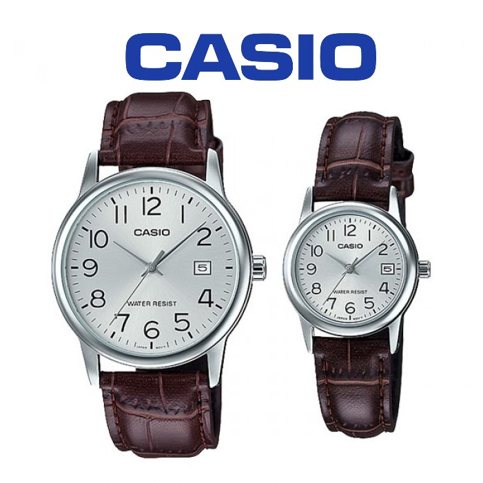 Casio Couple Watch MTP-V002L-7B2 & LTP-V002L-7B2 | Shopee Malaysia