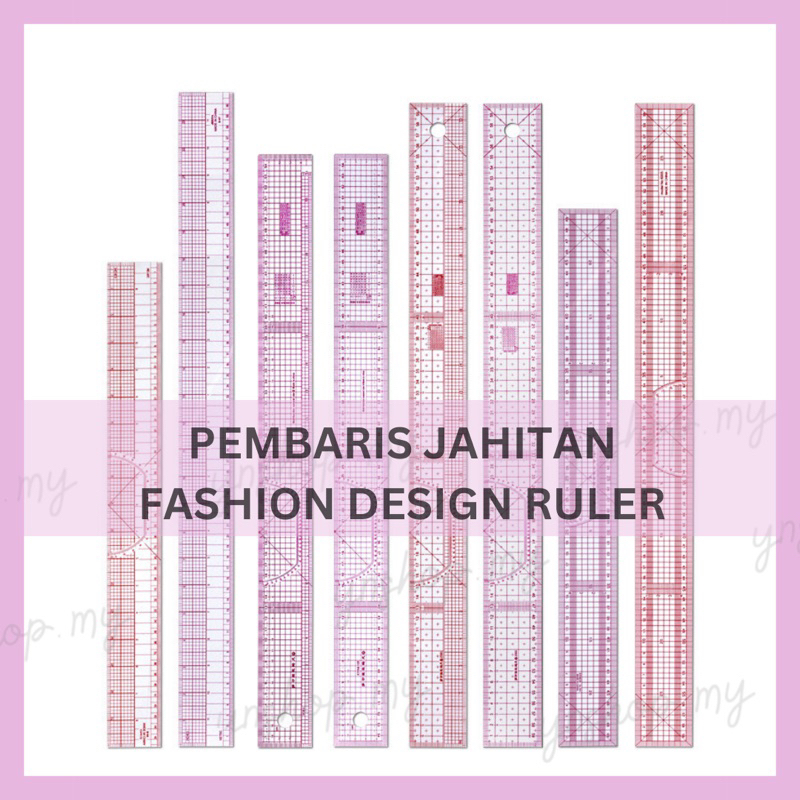 Fashion Design Ruler Pembaris Jahitan Soft Metric Graph Ruler ...