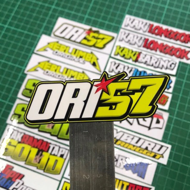 Sticker print "Ori57" | Shopee Malaysia