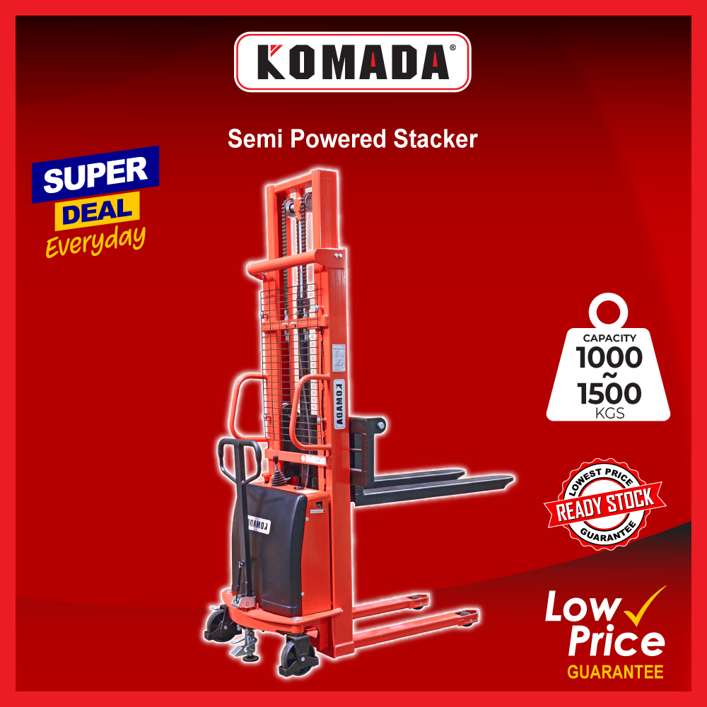 TTF Rack™ (SEM) 1 Ton & 1.5 Ton Semi Powered Stacker Forklift Lifting ...