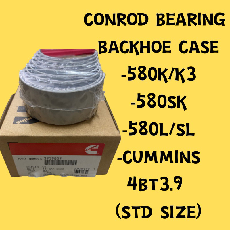 3939859 CONROD BEARING 580K BACKHOE CASE 580K 580L 580M CUMMINS 4BT ...