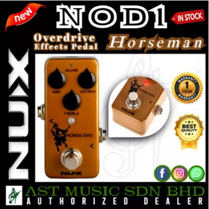NUX NOD1 Horseman Overdrive Effects Pedal ( NOD-1 / nod1 ) | Shopee ...