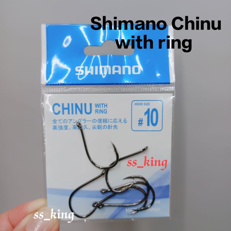 Shimano hooks chinu with ring size 5~10 mata kail fishing hook | Shopee ...