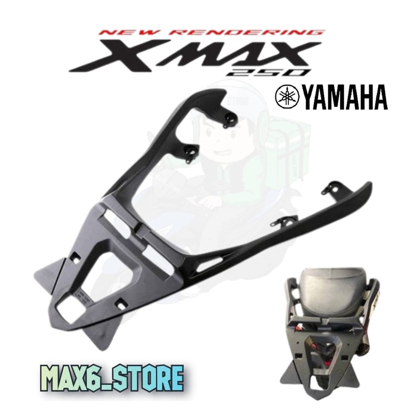 YAMAHA XMAX XMAX250 MONORACK HEAVY DUTY FOR TOP BOX SHAD GIVI BOX CNC ...