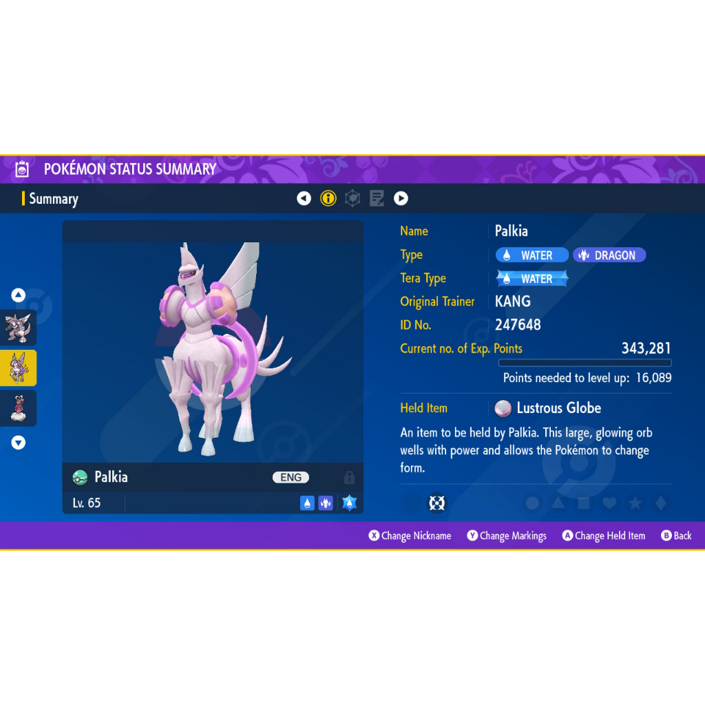 Pokemon Scarlet & Violet - 6IV Palkia [Origin Form] | Shopee Malaysia