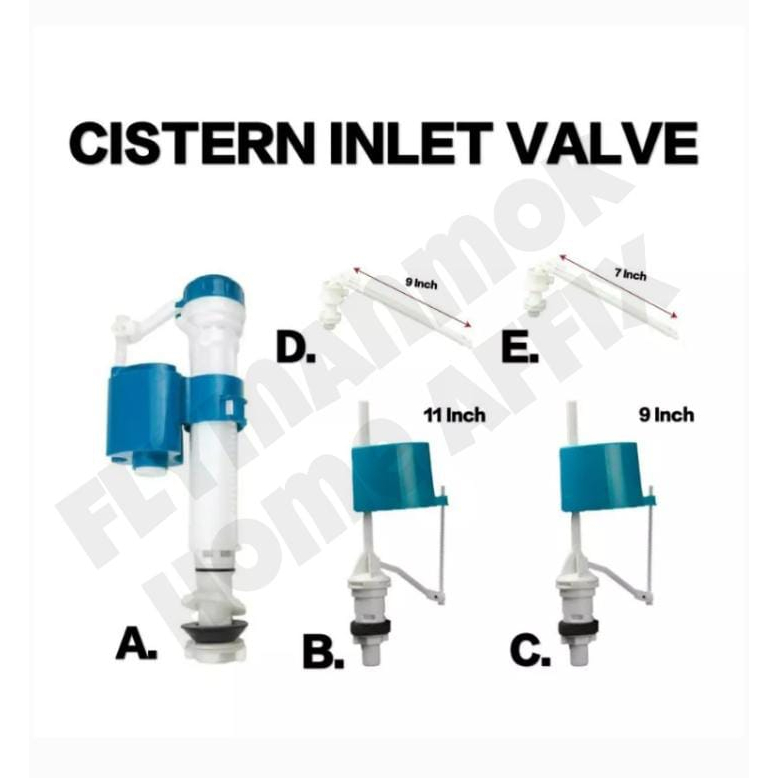 0006 Compact Bottom Inlet Valve Toilet Tank Float Valve Stand ( 9" / 11 ...