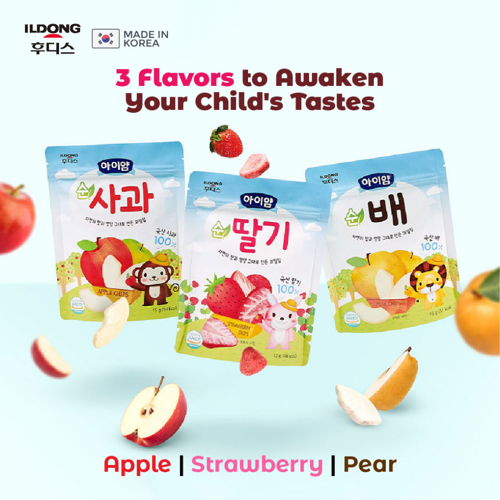ILDONG Korea Pure Fruit Chip Korea Baby Snack Baby Biscuit Baby Snacks ...