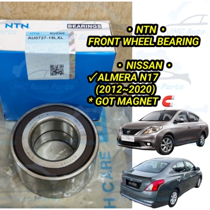 NTN ( INDIA / CHINA ) NISSAN ALMERA FRONT (AU0727-19LXL/L588) WHEEL ...