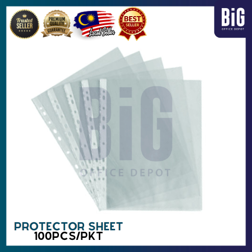 【READY STOCK | THICK QUALITY】PROTECTOR SHEET A4 100PCS/PKT | EURO STAR ...