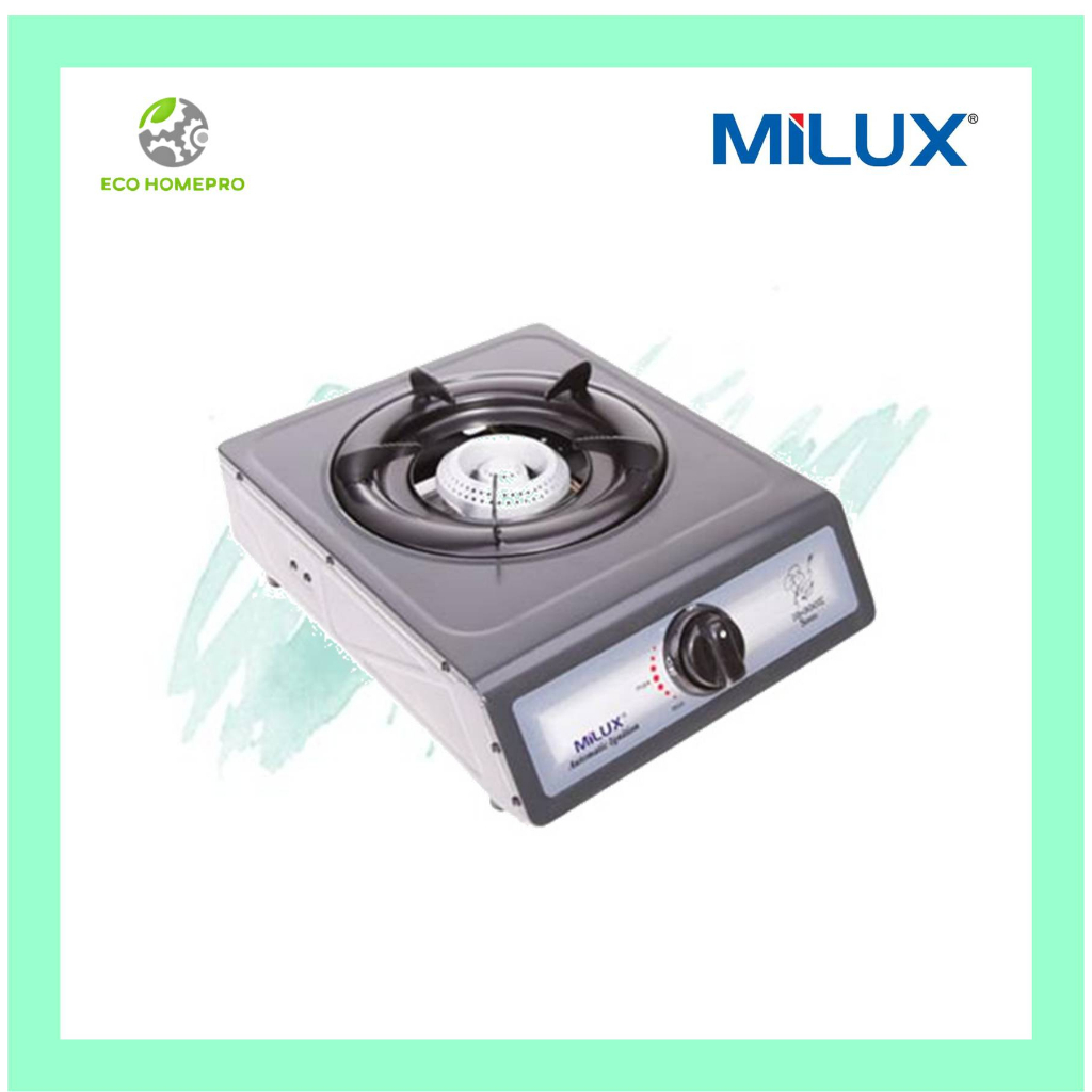 Milux Single Burner Gas Stove ME-100 (Silver) | Shopee Malaysia