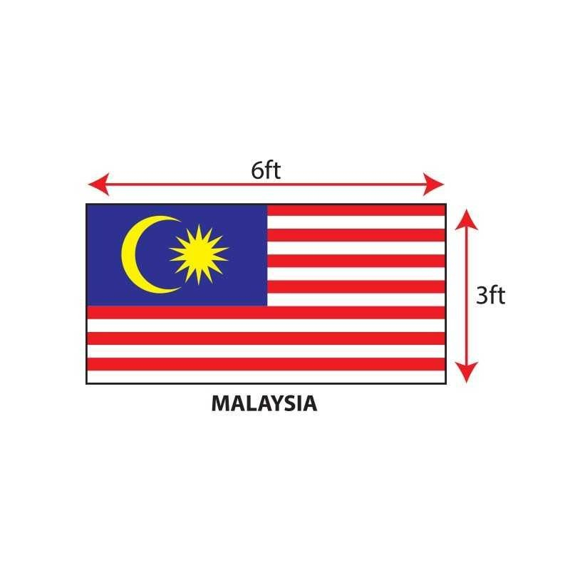 Malaysia Flag 90cm x 180cm ( 3 x 6 feet ) | Shopee Malaysia