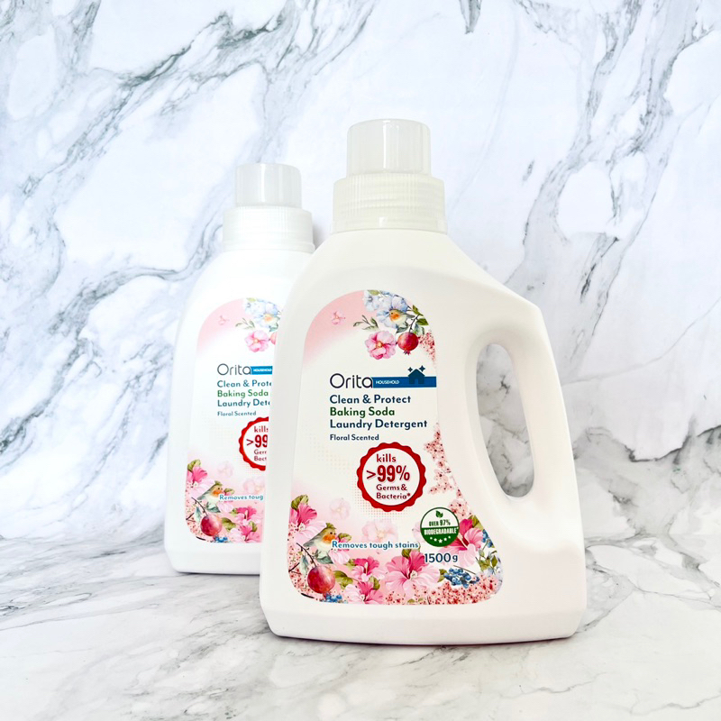 ORITA Baking Soda Liquid Laundry Detergent (1.5kg per bottle) (Rose ...