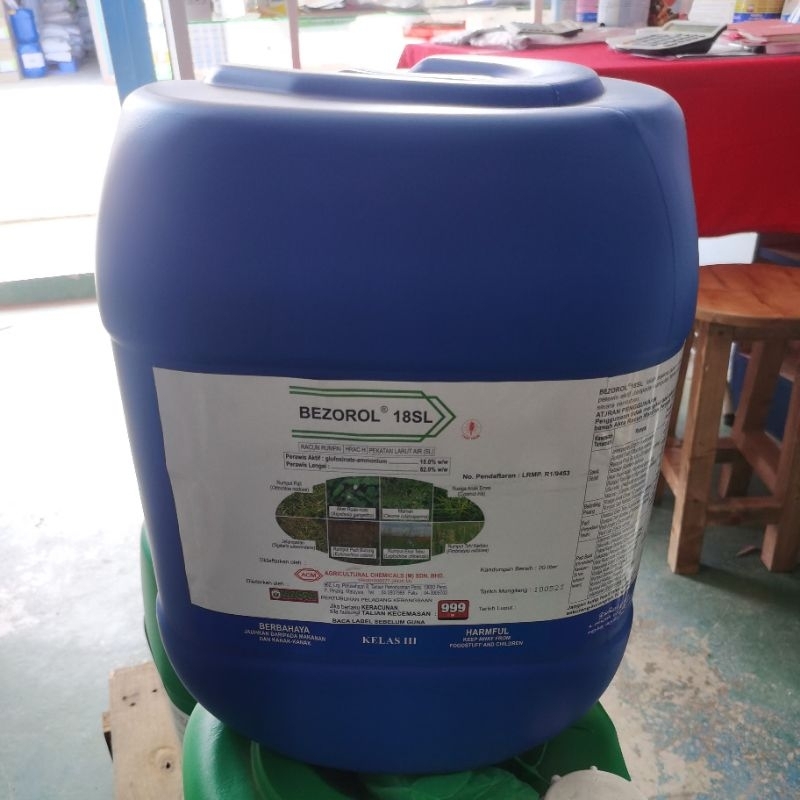 Bezorol 18SL Acm Racun Rumput glufosinate ammonium 18% 20 liter ...