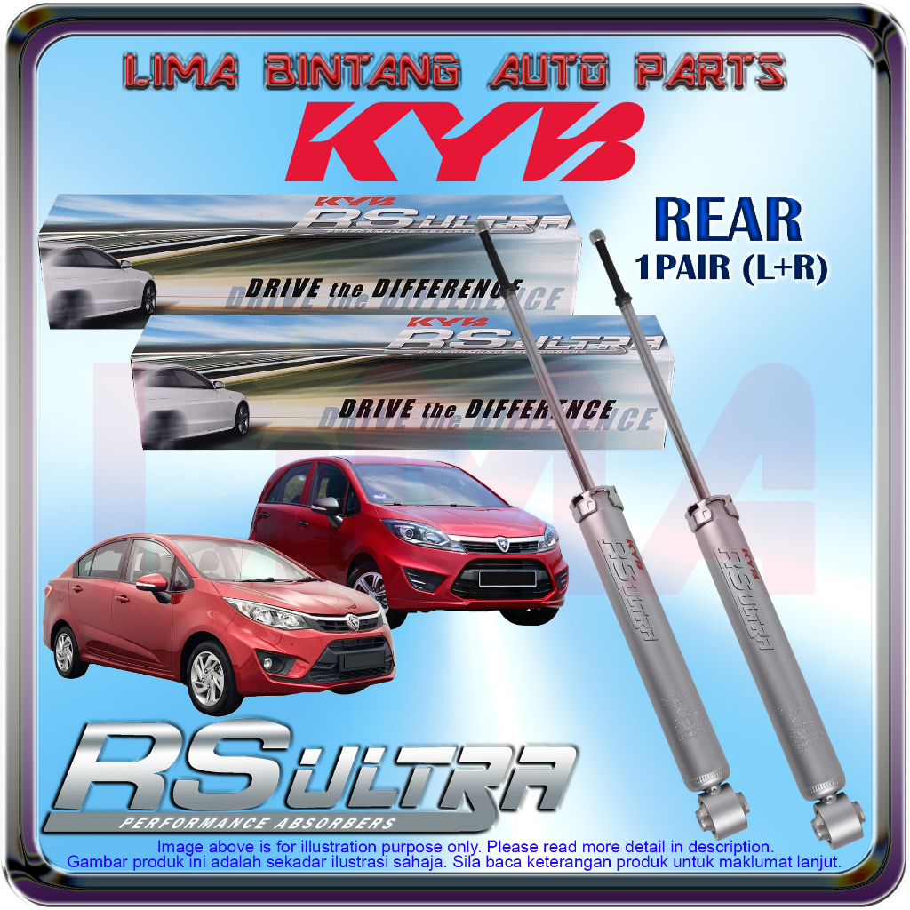 ( 1Pair ) Proton Iriz , Persona VVT Rear Shock Absorber Heavy Duty RS ...